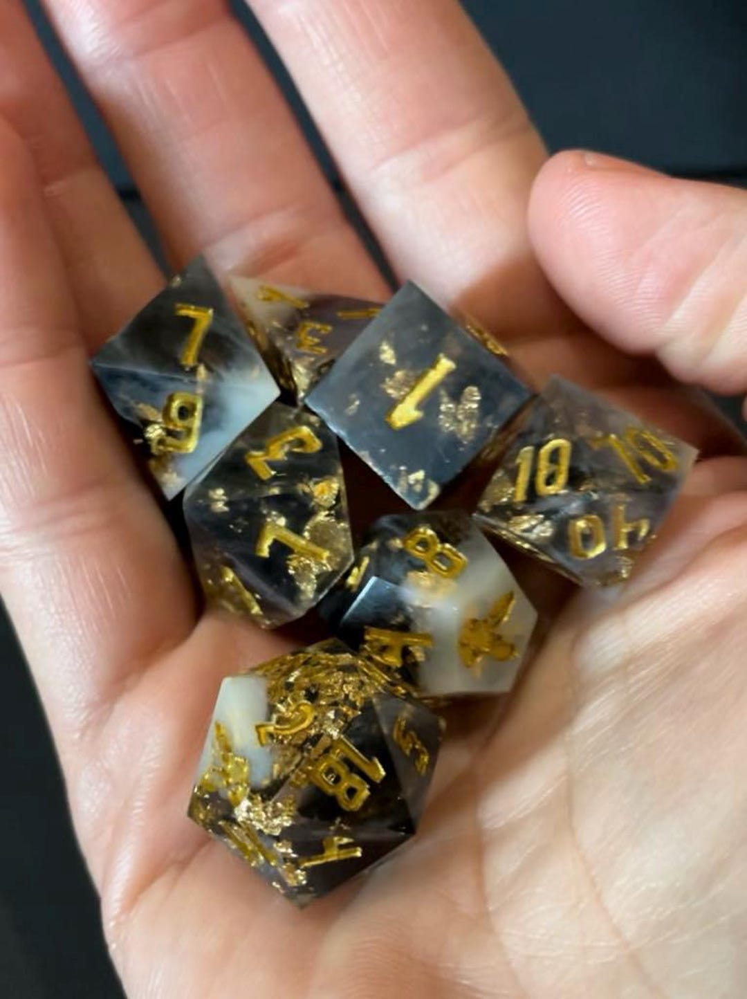 Smoke and Mirrors DND Polyhedral Dice - Etsy