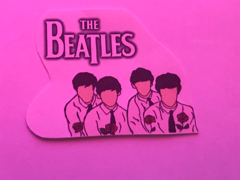 The Beatles Line Art Sticker - Etsy