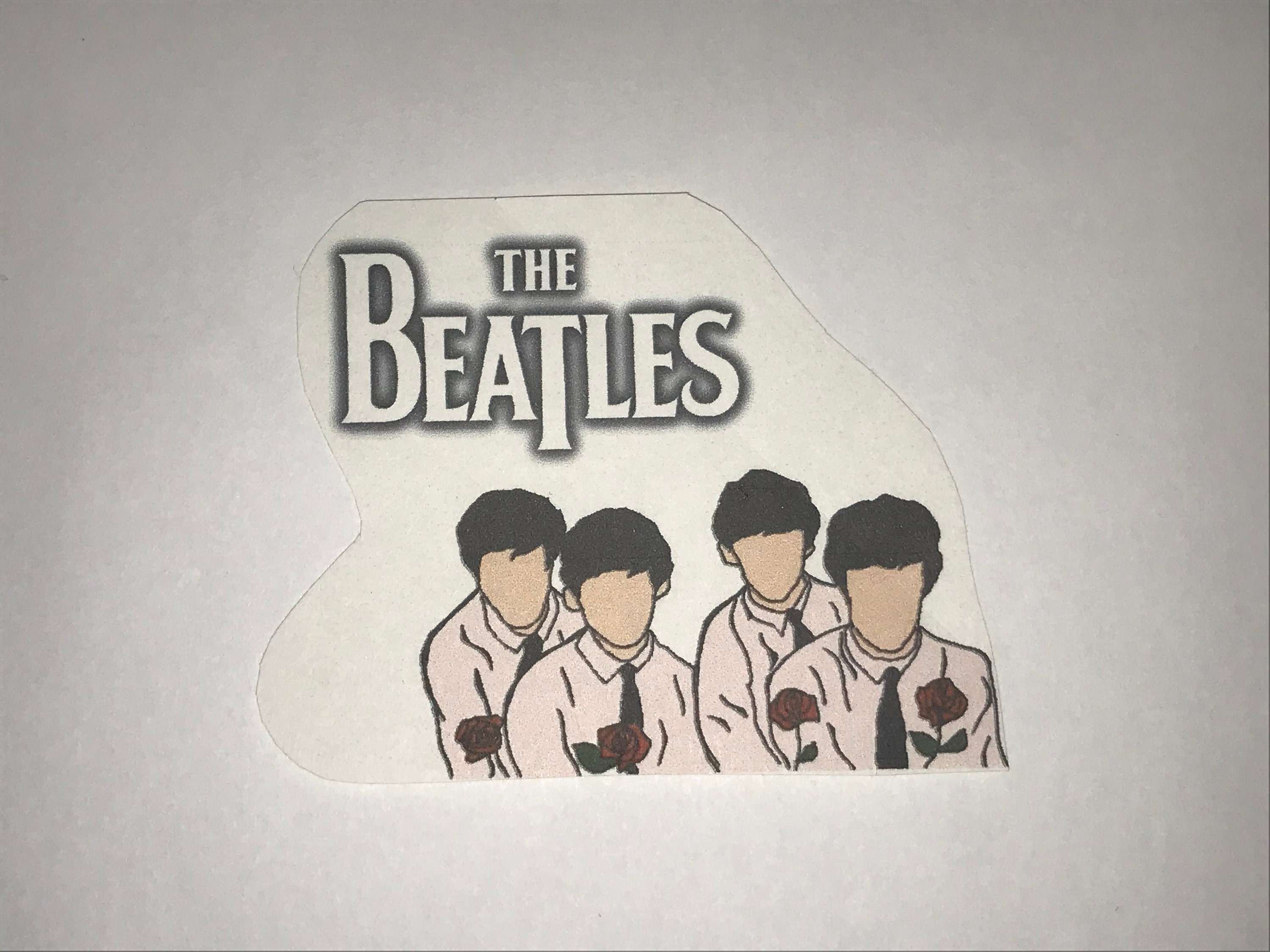 The Beatles Line Art Sticker - Etsy