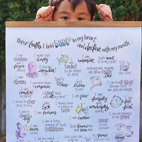 Christian Scripture Declarations for Boys Who God Says I Am - Etsy