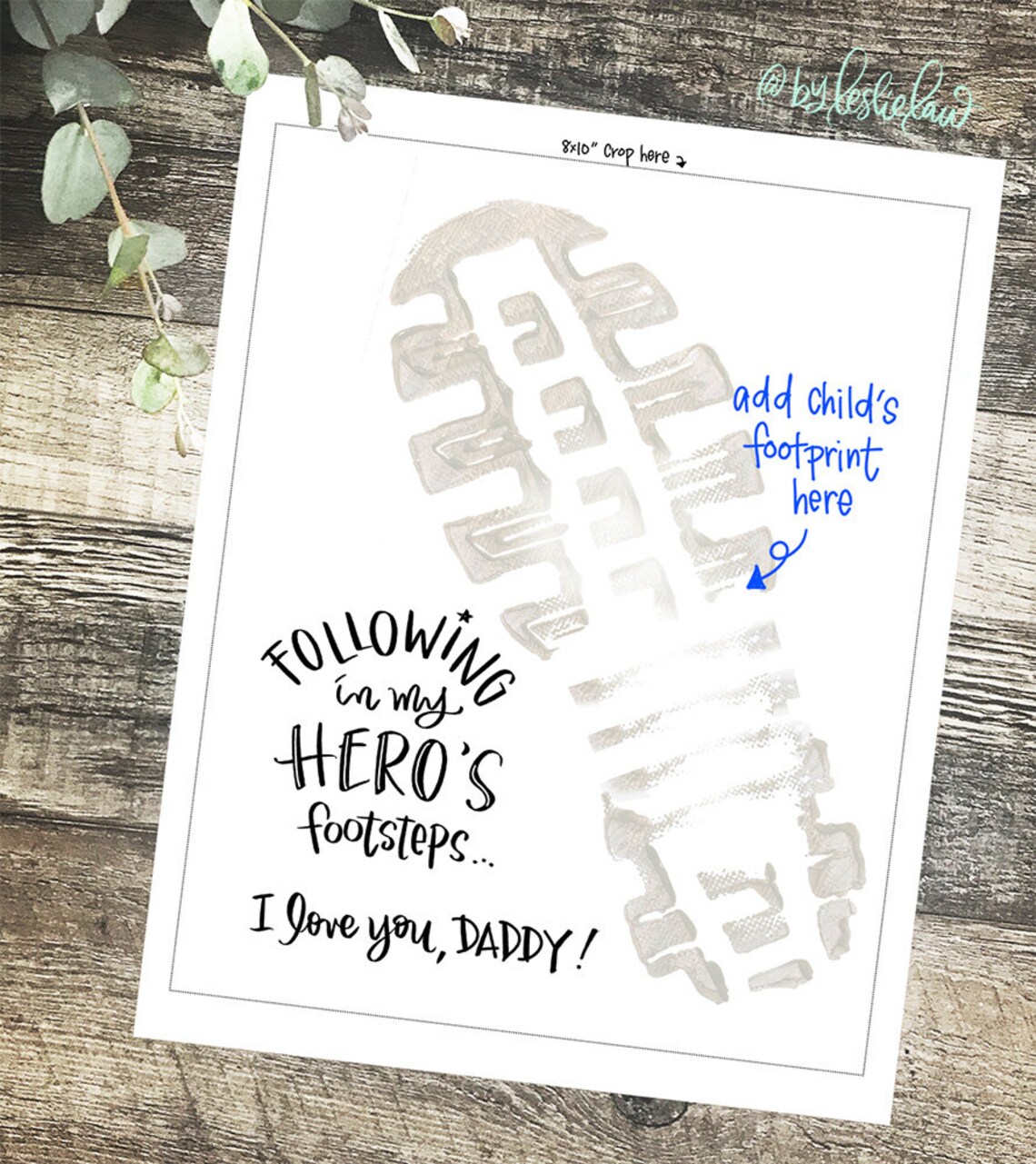 Fathers Day Gift From Child PRINTABLE Hand Lettered - Etsy