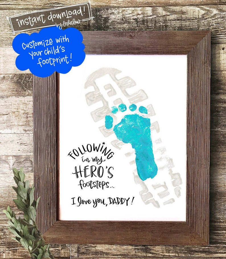 Fathers Day Gift From Child PRINTABLE Hand Lettered - Etsy