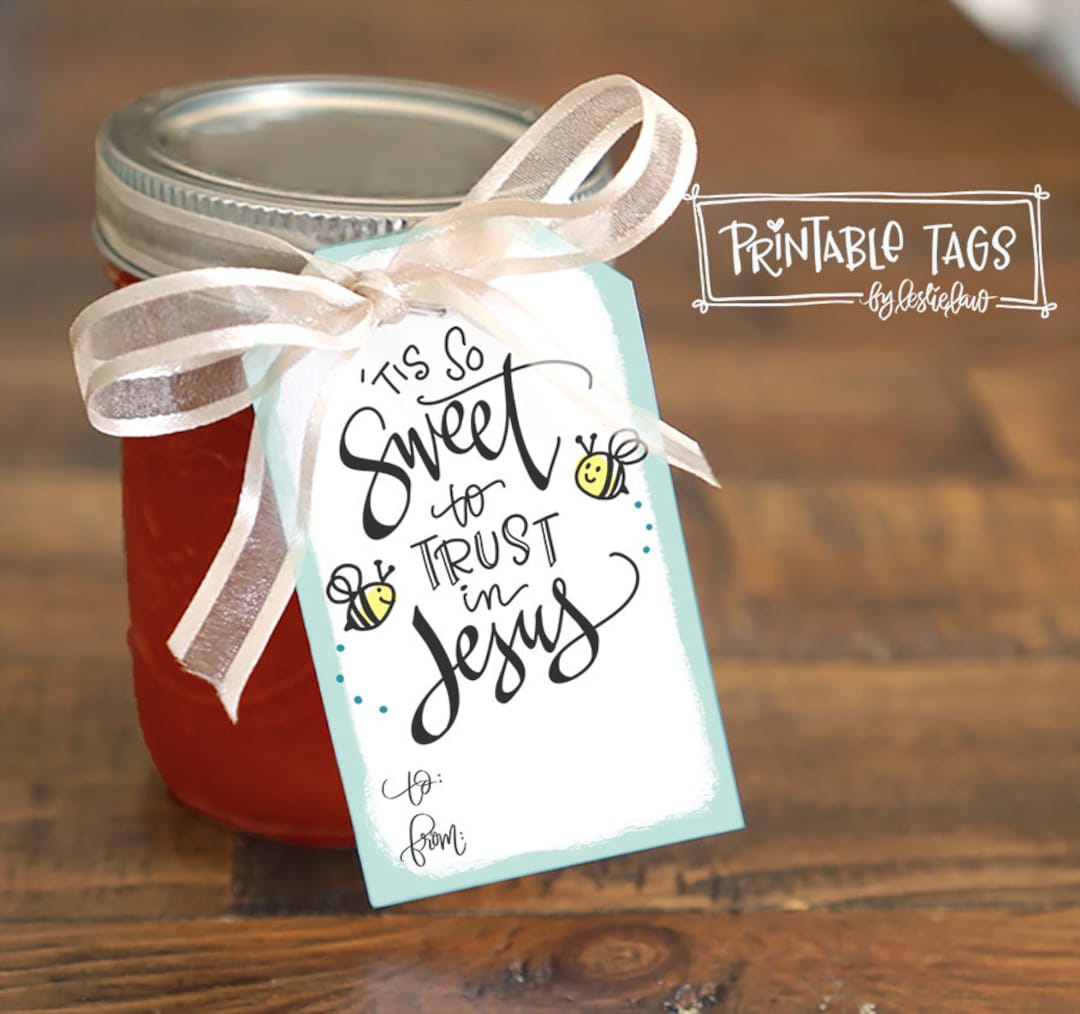 PRINTABLE Christian Gift Tag | Makes 2x3.5" Tags | Tis so Sweet to ...