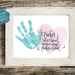 Teacher Gift End of Year Handprint Art Craft PRINTABLE Hand | Etsy