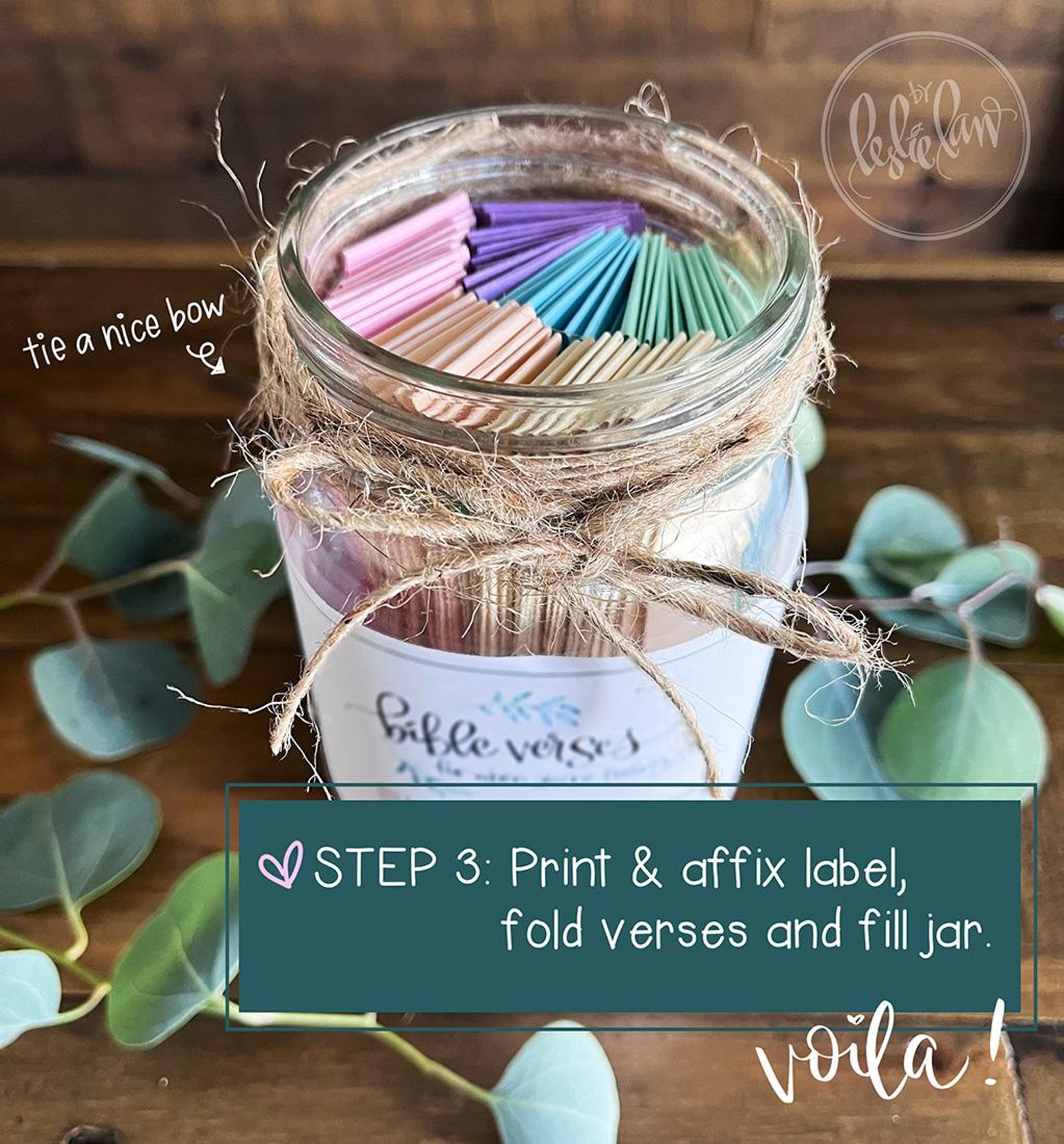 Bible Verse Jar DIY PRINTABLE | 120 Color Coded Verses PDF File ...