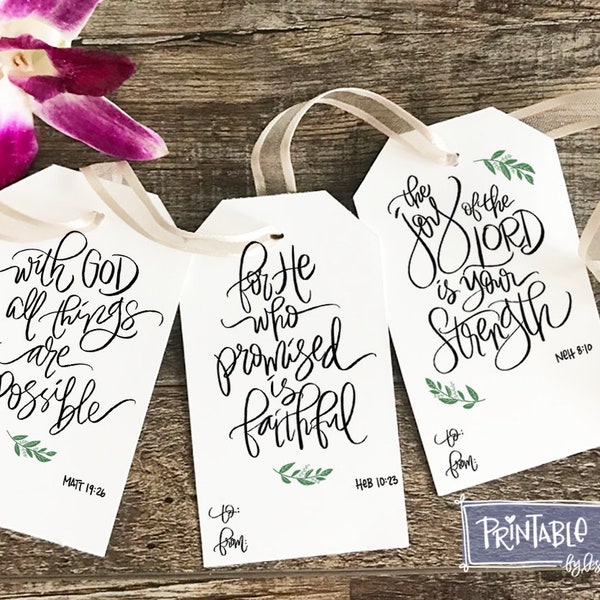 Bible Verse Tag - Etsy