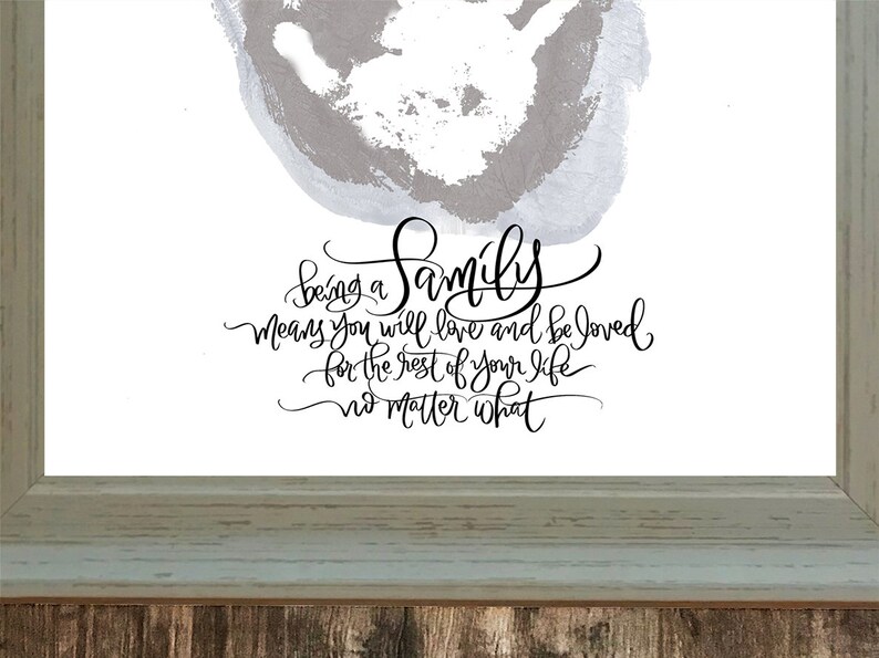 Family Handprint Keepsake | PRINTABLE Hand Lettered Instant Digital ...