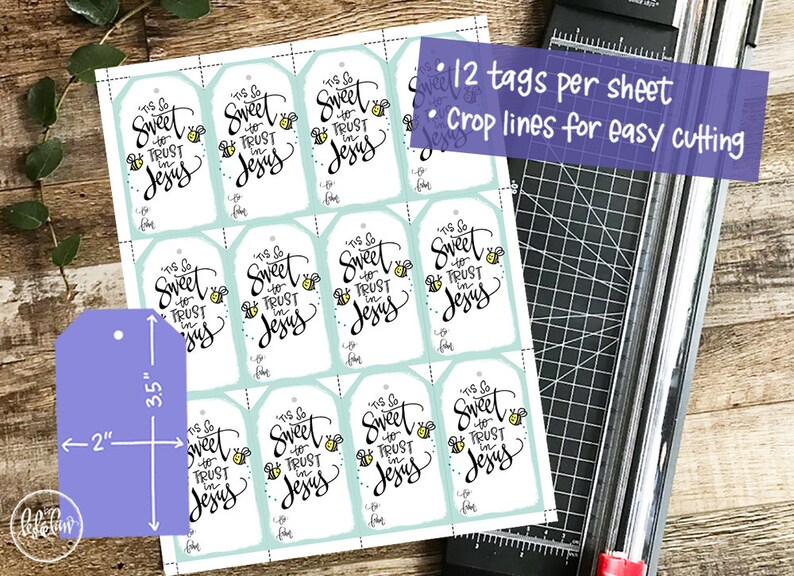 PRINTABLE Christian Gift Tag Makes 2x3.5 Tags Tis so | Etsy
