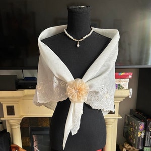 Philippines Traditional Filipiniana Shawl Alampay With Brooch. Made of ...