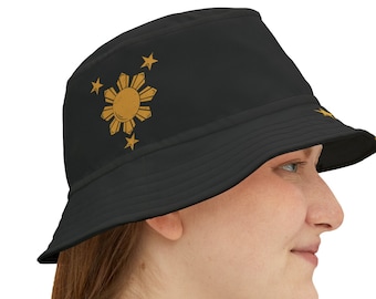 Jollibee Bucket Shaka Hat Philippines Filipino Flag Stitched 3 Stars ...