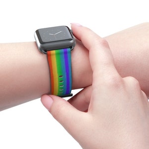Pride Rainbow Apple Watch Band LGBT watch band Happy Pride | Etsy