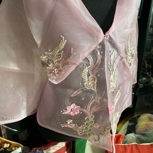 Philippines Modern Filipiniana Poncho Style Alampay, Organza Fabric ...