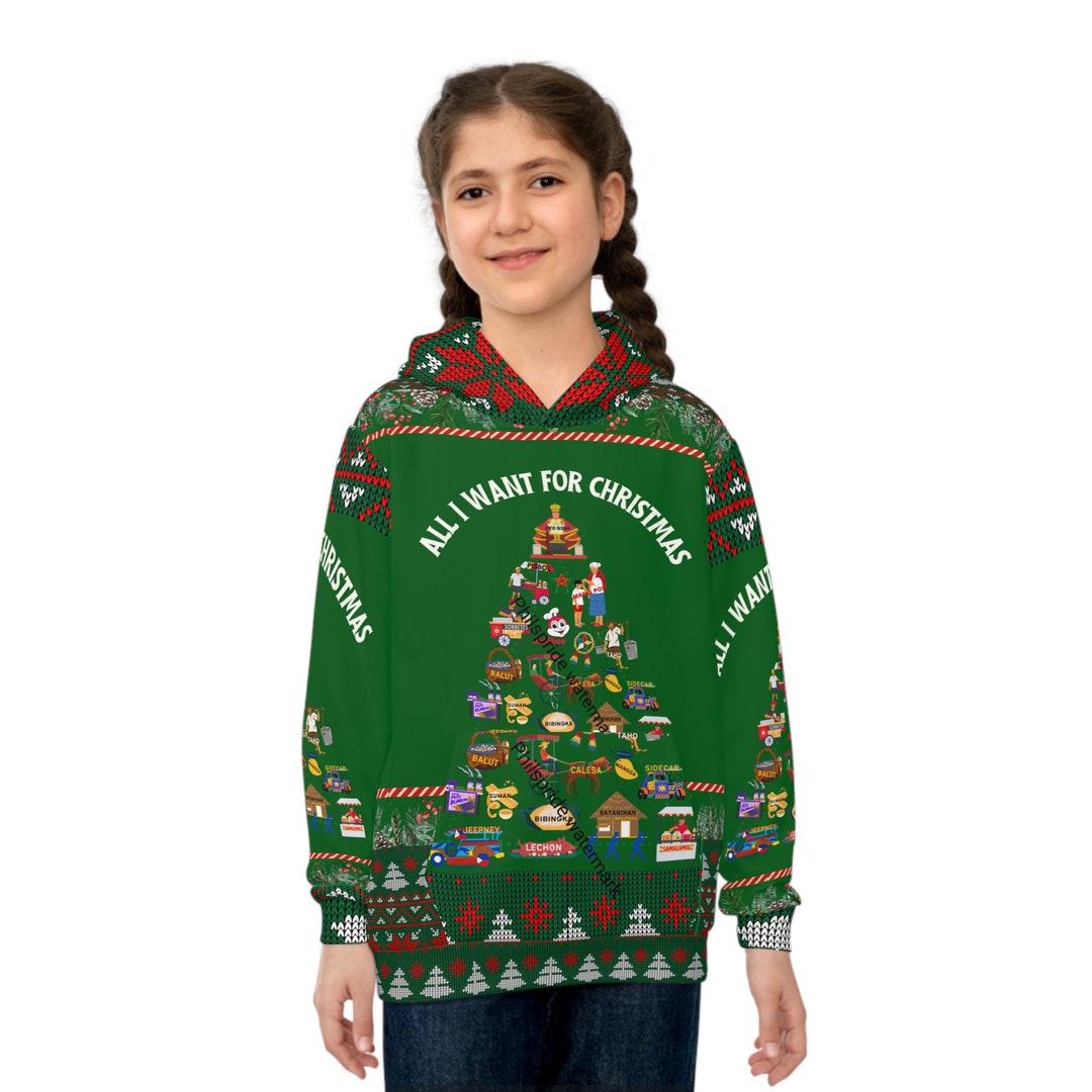 Philippines Filipino Kids Christmas Holiday Hoodie | Children's ...