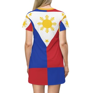 Philippines Filipino Flag Inspired T-shirt Dress | Multi-cultural ...