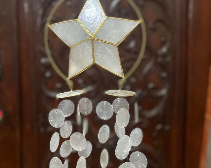 Vintage Capiz Shell Musical Instrument Ornaments Made in the ...