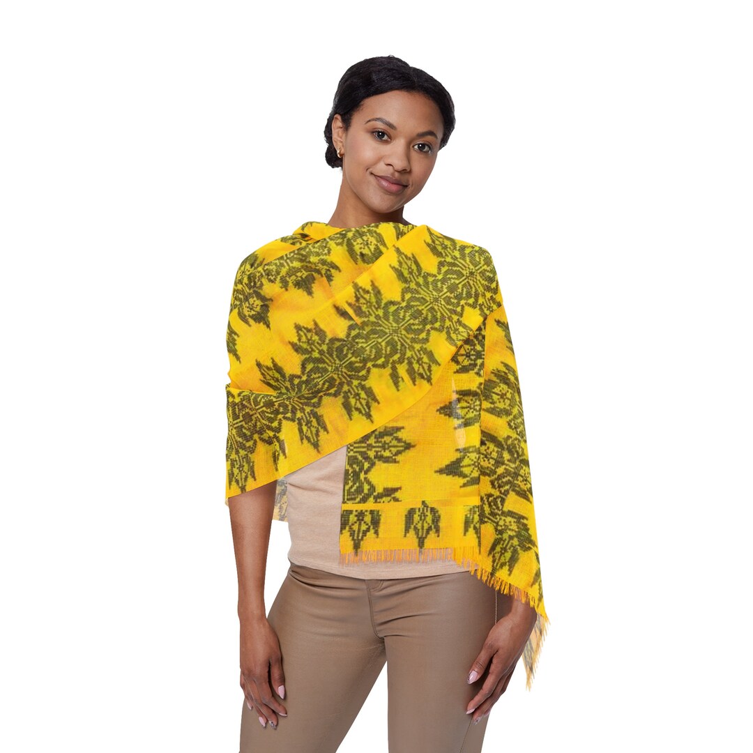 Philippines Filipino Batik Inspired Light Scarf | Mindanao Batik ...