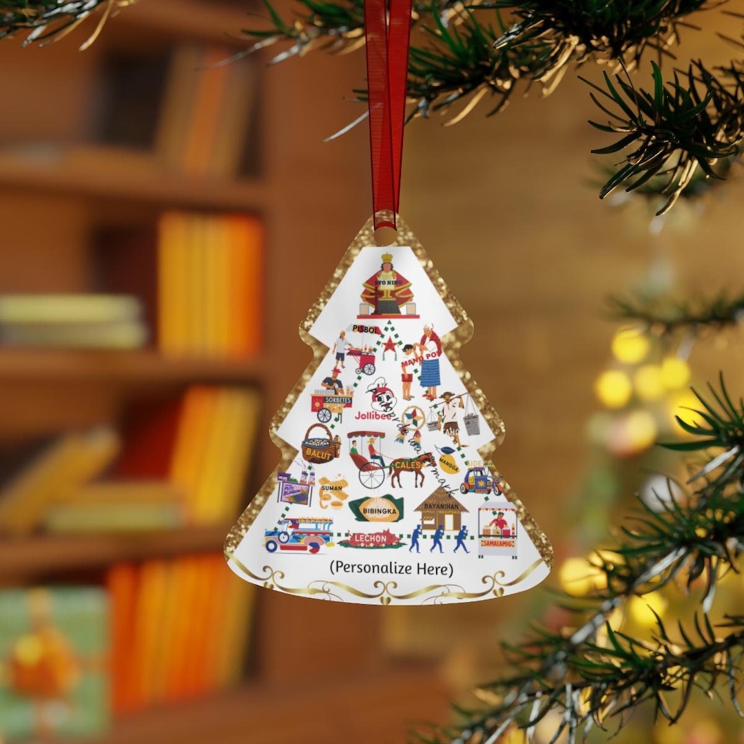 Personalized Philippines / Filipino Culture Christmas Tree Metal ...