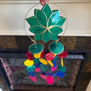 Traditional Philippine Capiz Mini Parol Star Flower Lantern, High ...