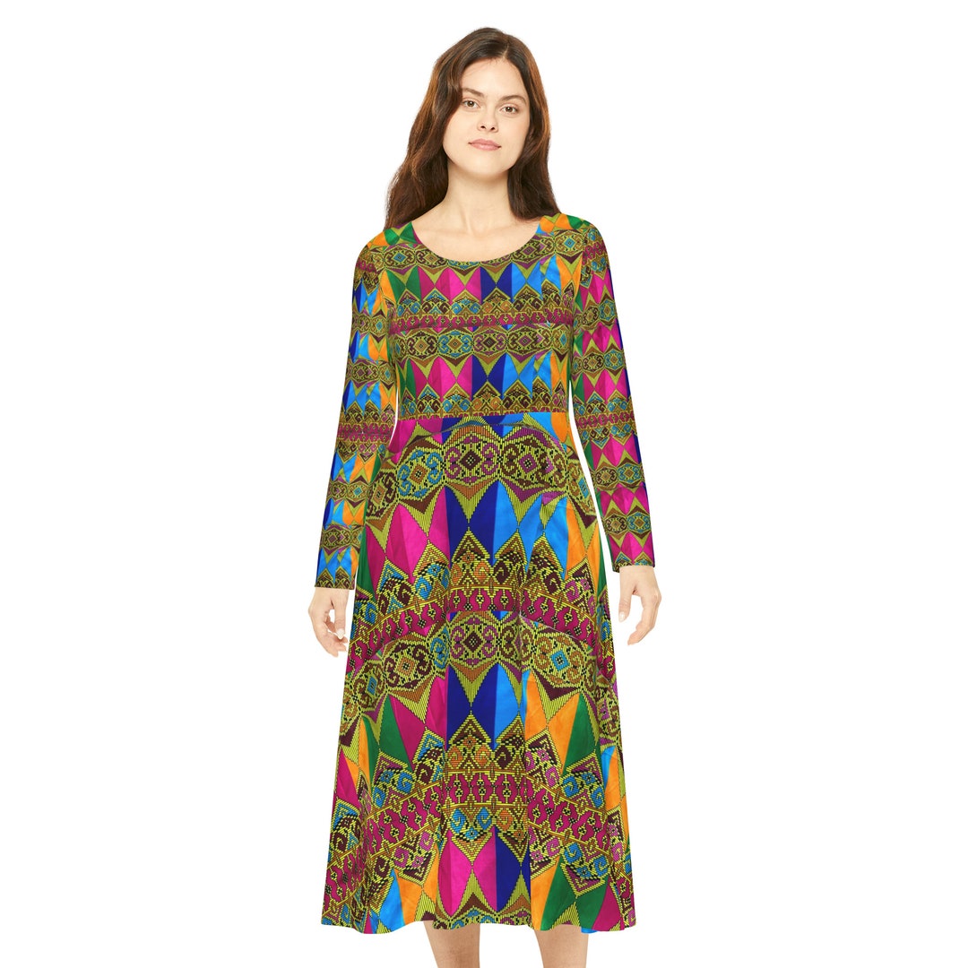 Philippines Filipino Mindanao Princess Batik INSPIRED Women's Long ...