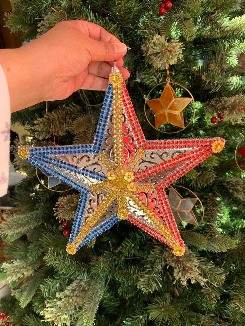 Philippines Filipino 10" Mini Parol Modern Glam and Glitter Parol ...