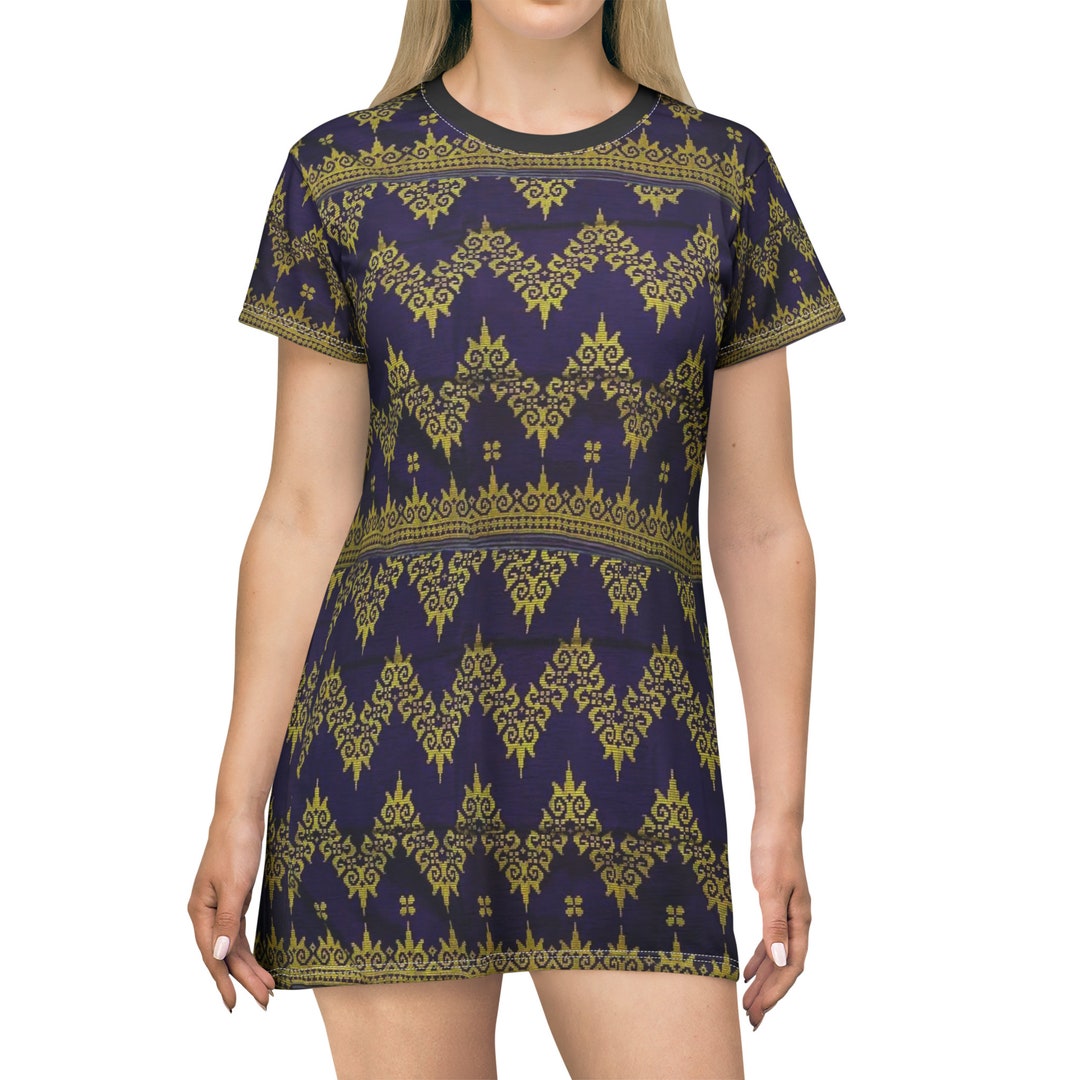 Philippines Filipino Batik Inspired T-shirt Dress | Mindanao Batik ...