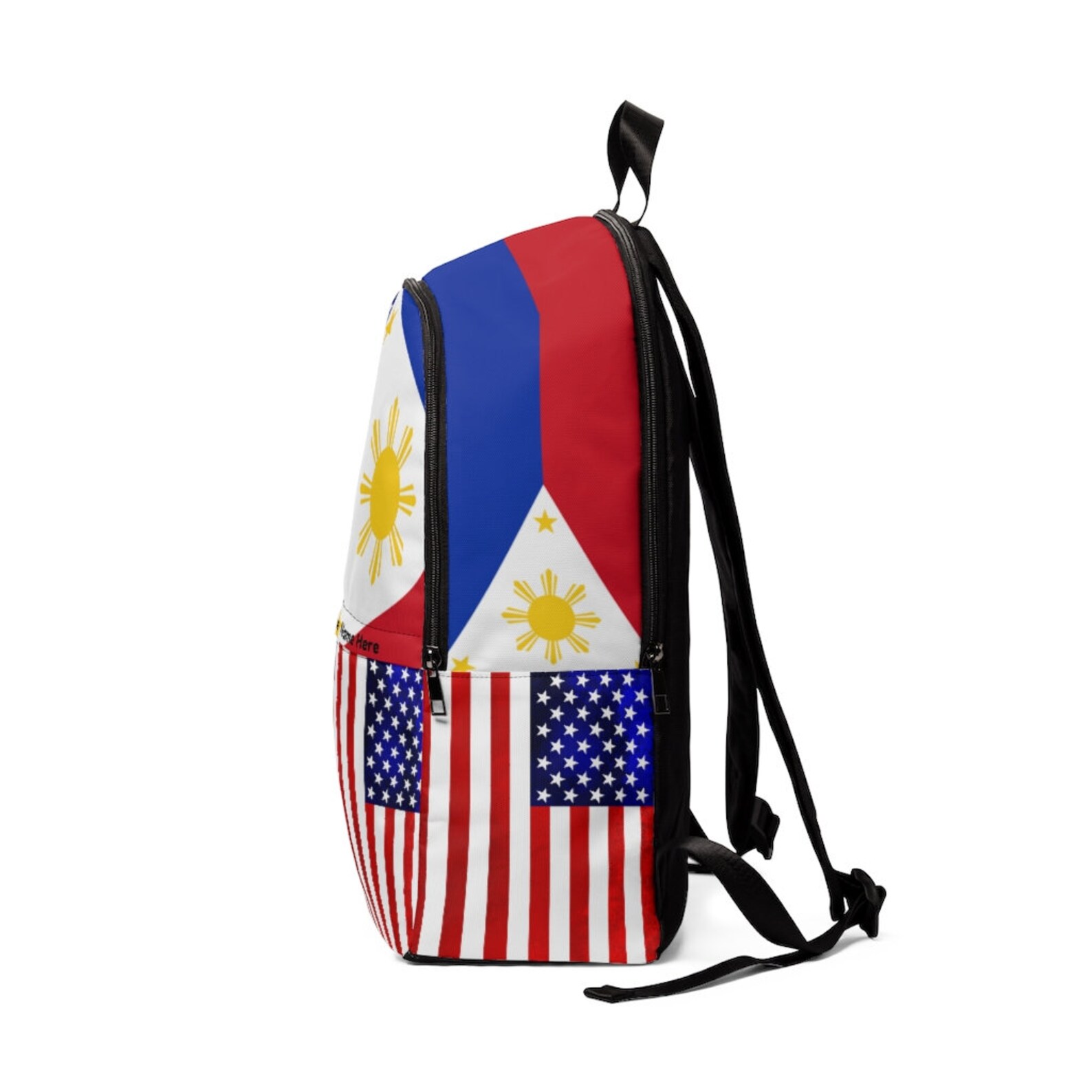 Philippines USA Flag Backpak Philippines Unisex Fabric - Etsy