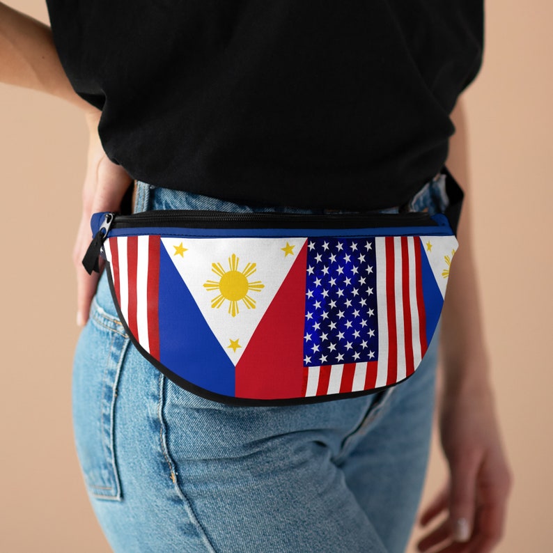 250th USA, America 250,philippines - USA Mixed Flag Fanny Pack ...