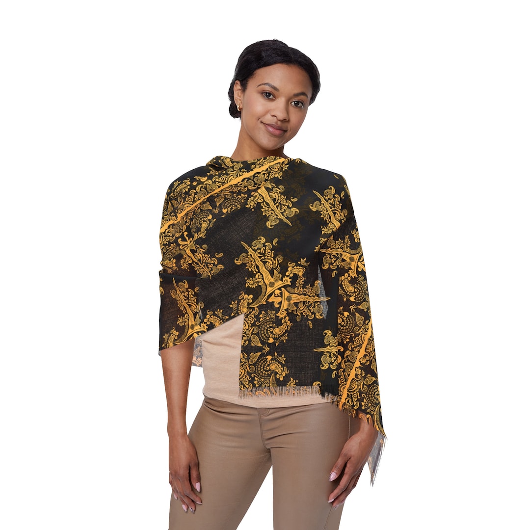 Philippines Filipino Batik Inspired Light Scarf | Mindanao Batik ...