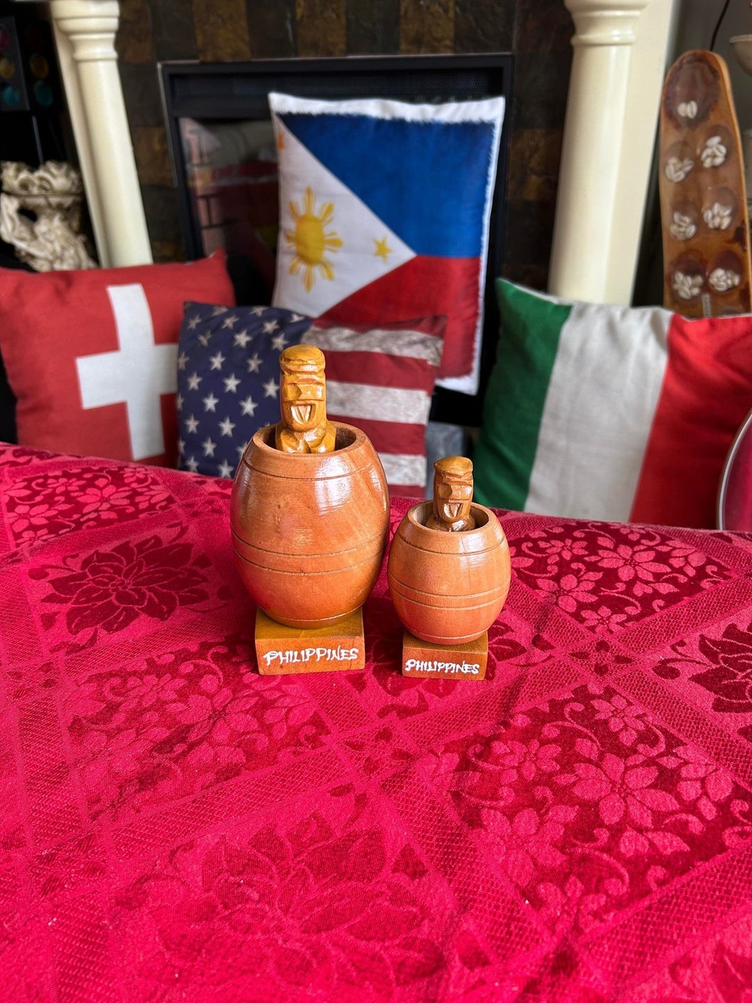 Philippines Filipino Funny Barrel Man Wooden Handicraft - Etsy