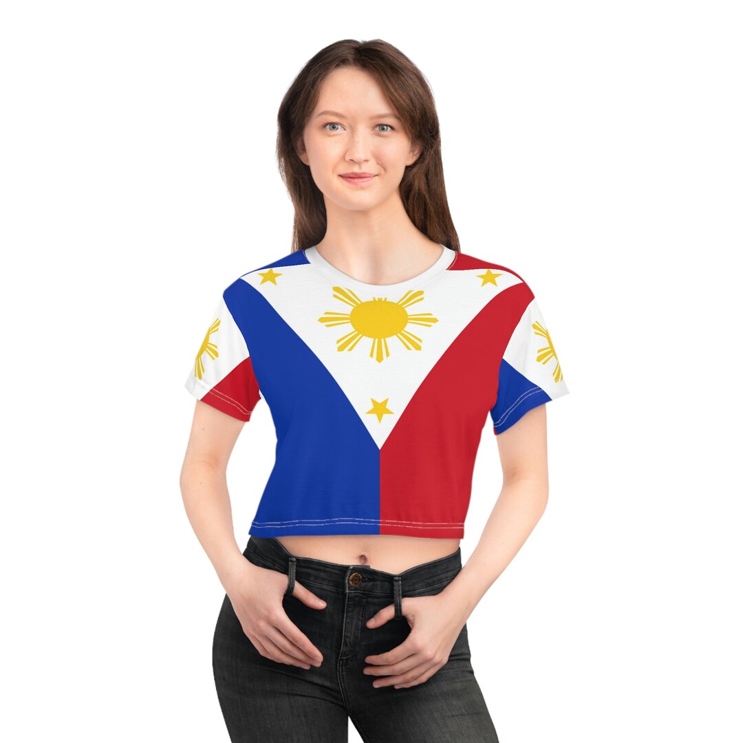 Philippines Filipino Flag Inspired Crop Shirt | Multi Cultural Costume ...