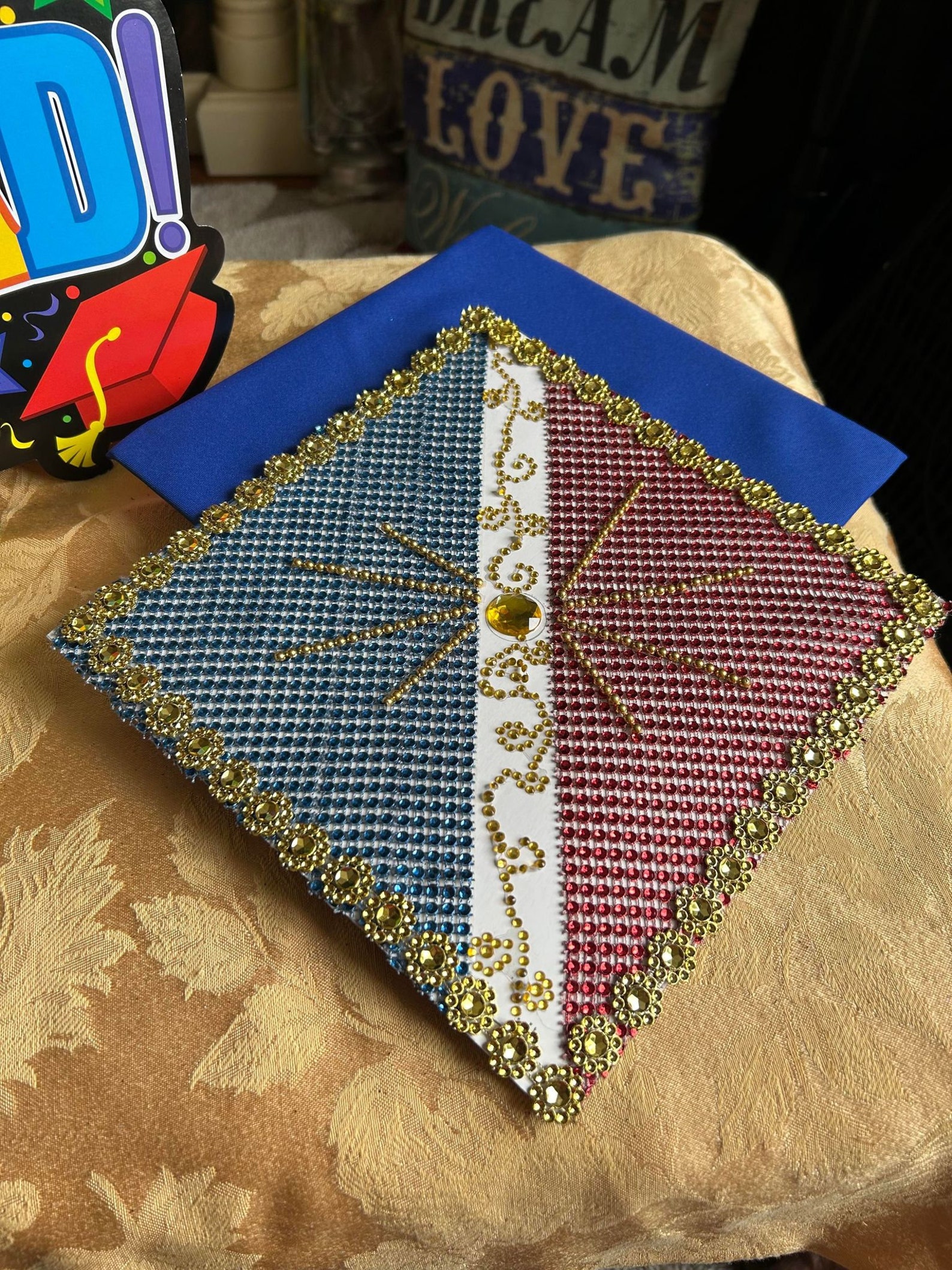 Philippines Filipino Flag Inspired Graduation Cap Topper With Blings ...