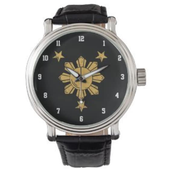 Philippines Filipino Sun and Star Vintage Watch Philippine - Etsy