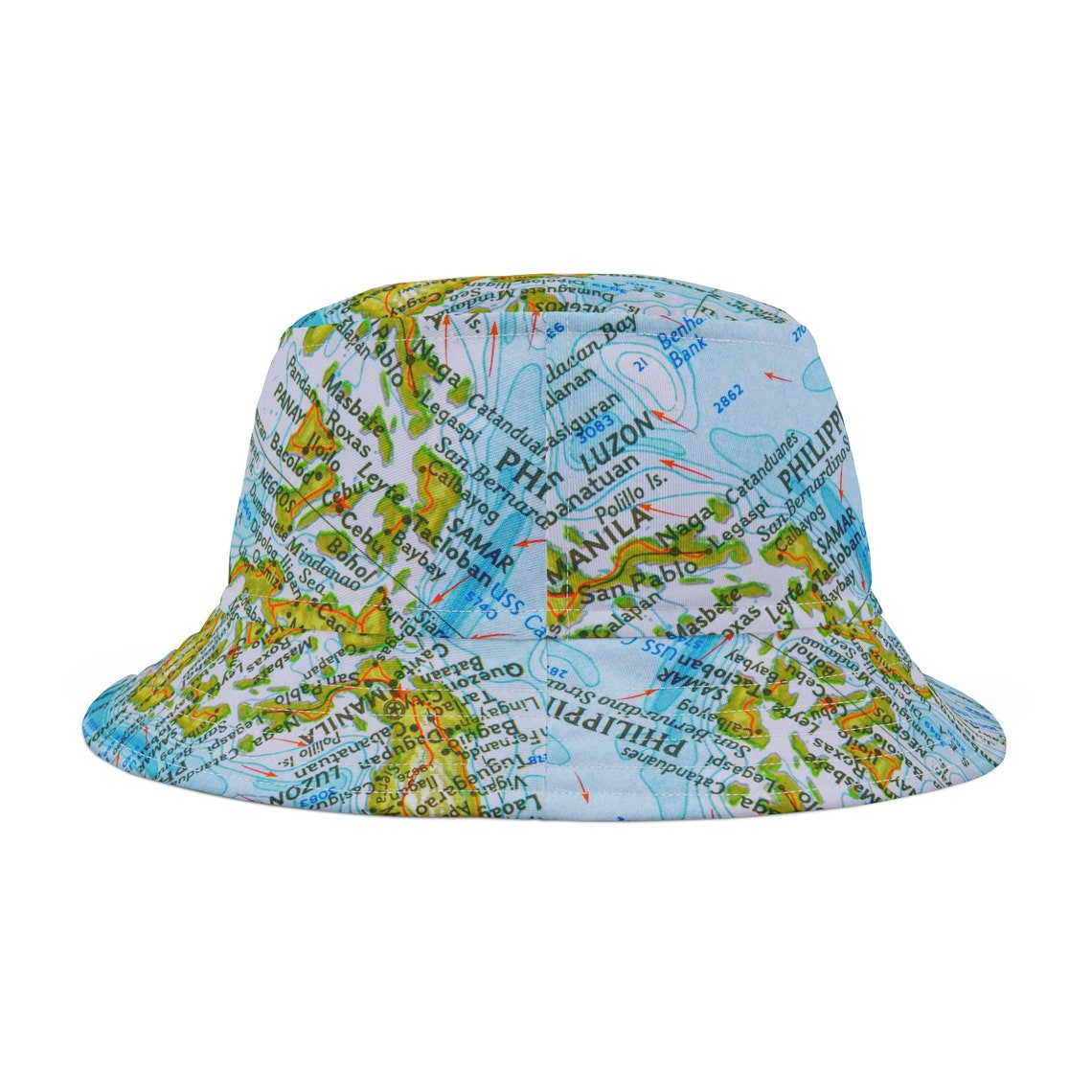 Philippine Map Bucket Hat | Filipino Hat | Multi Cultural Attire ...