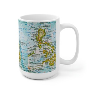 Philippine Map Ceramic Mug 15oz | Filipino Mug Gift Idea. - Etsy