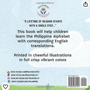 ABAKADA Book, Philippines Filipino Alphabet, Learn ABAKADA Alpabetong ...