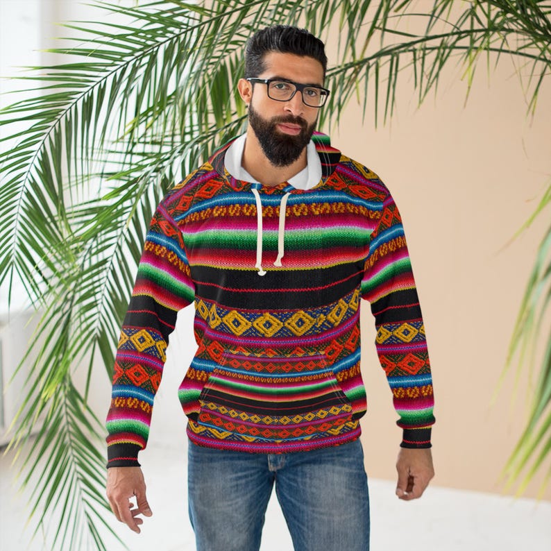 Philippines DIGITALLY PRINTED Ifugao Inspired Stripe Hoodie | Colorful ...