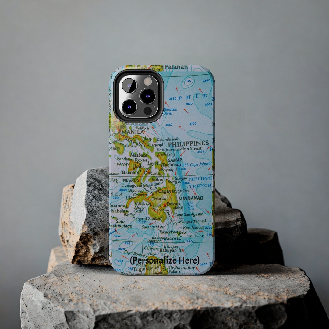 Personalized Philippine Map Tough Phone Cases | Filipino Phone Case - Etsy
