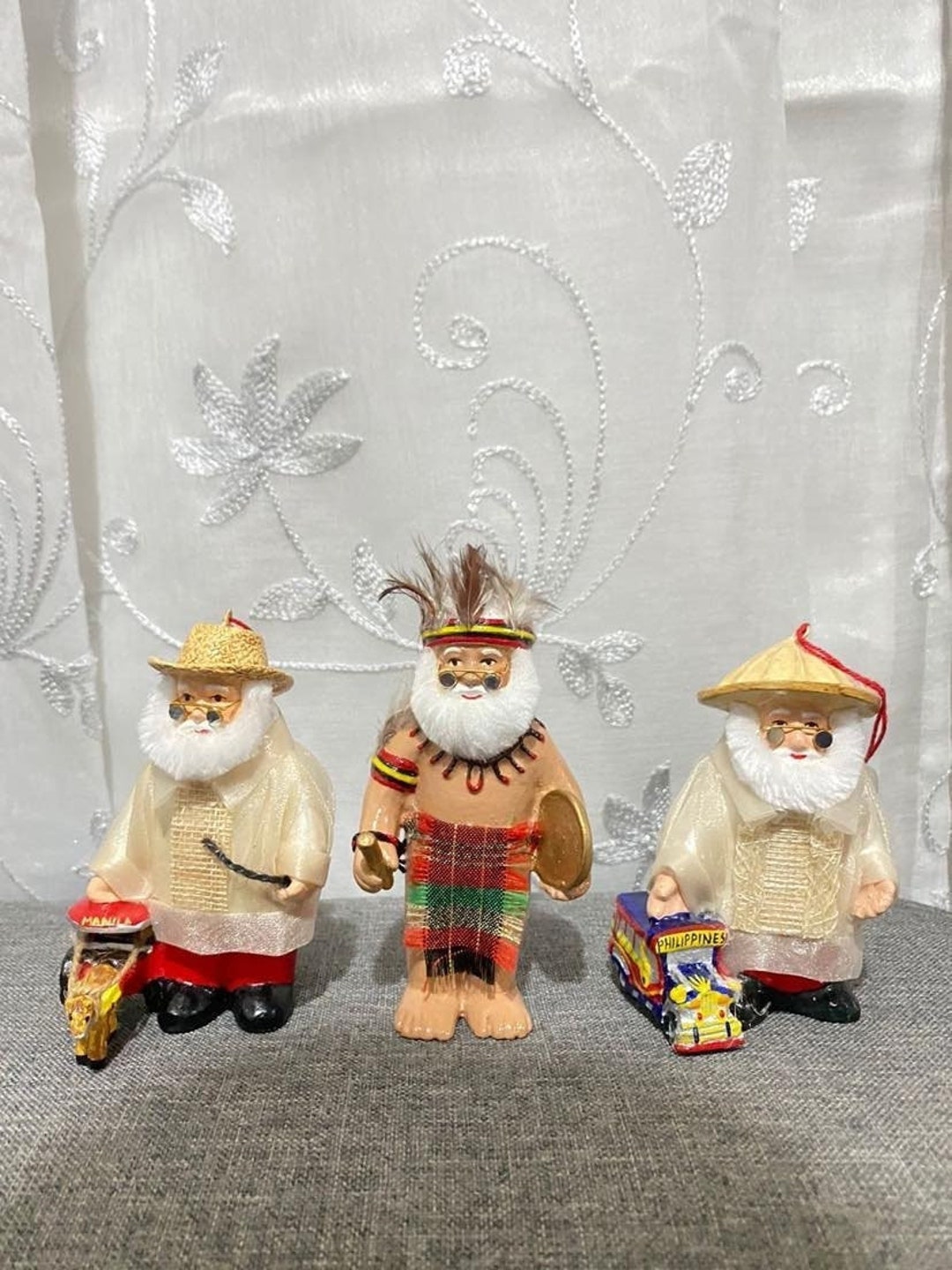 Filipino Christmas Mini Santa Claus Tree Ornament Filipino - Etsy