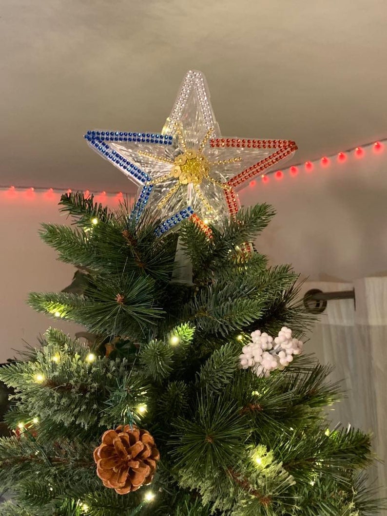 Philippine Flag Parol Inspired Lighted Christmas Tree Topper - Etsy