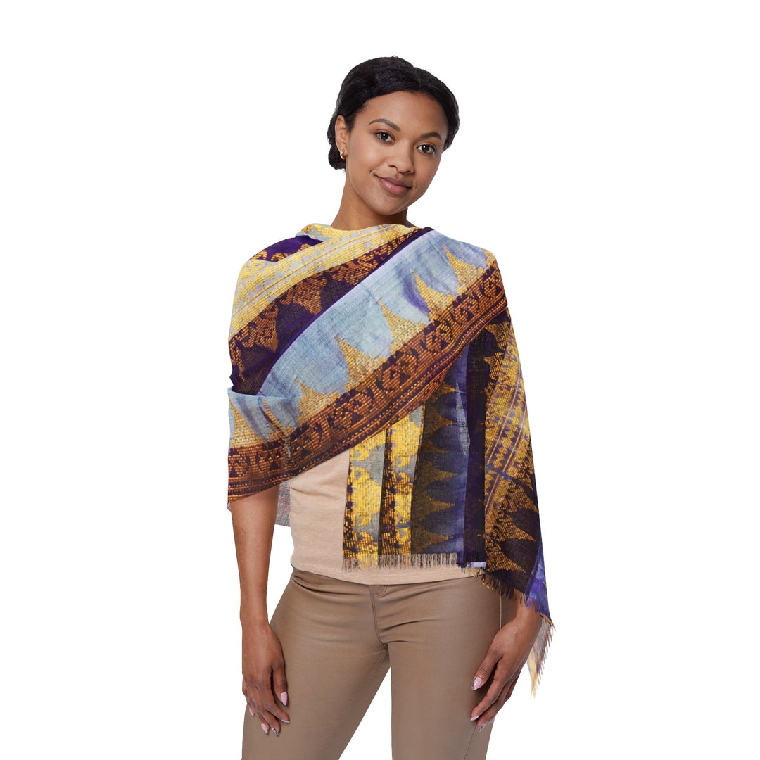 Philippines Filipino Batik Inspired Light Scarf | Mindanao Batik ...