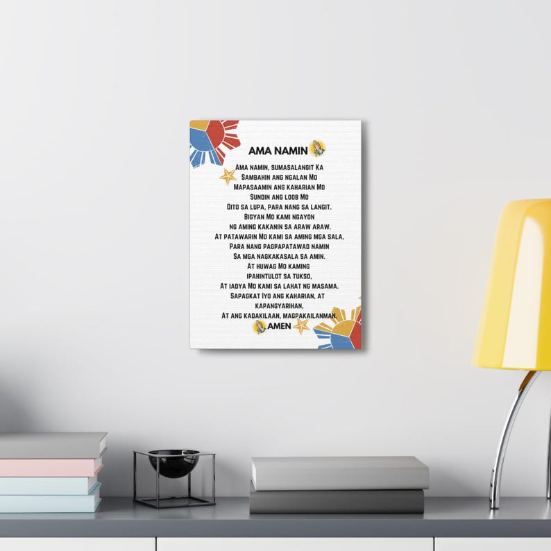 Philippines Ama Namin Lords Prayer in Tagalog Wall Decor | Easter ...