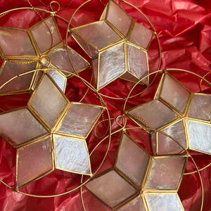 Traditional Philippine Christmas Mini Capiz Parol | Lantern | (set of 5 ...