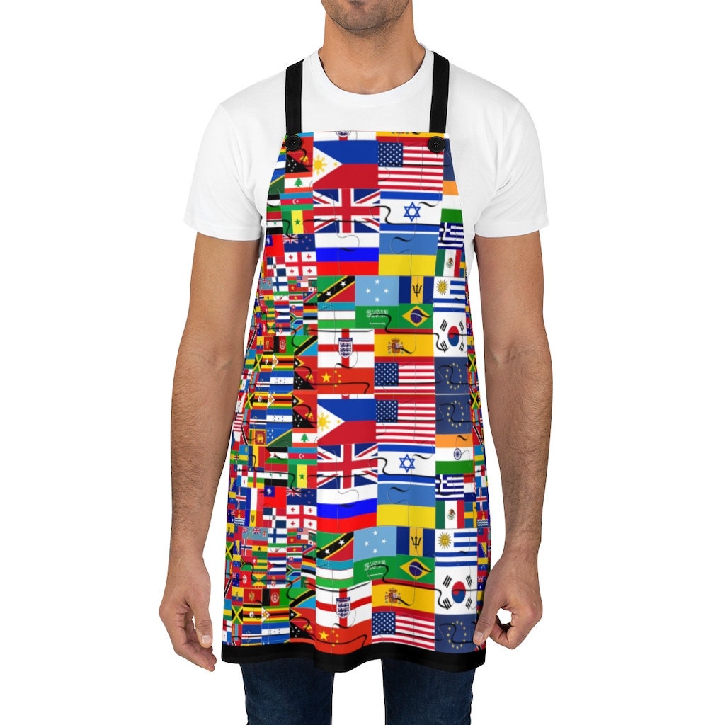 Flags of the World Apron Unique Birthday Gift for Cook - Etsy Hong Kong