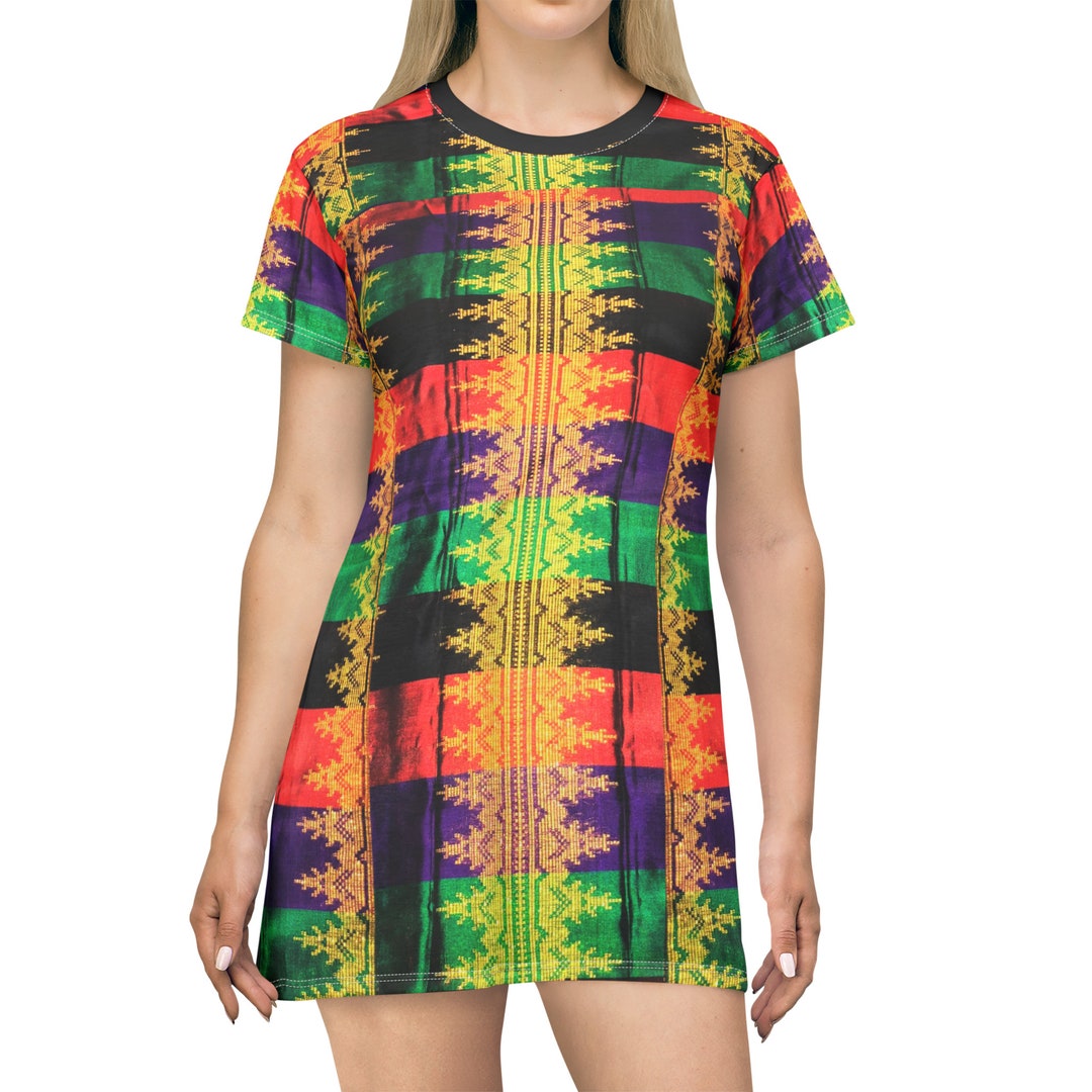 Philippines Filipino Batik Inspired T-shirt Dress | Mindanao Batik ...