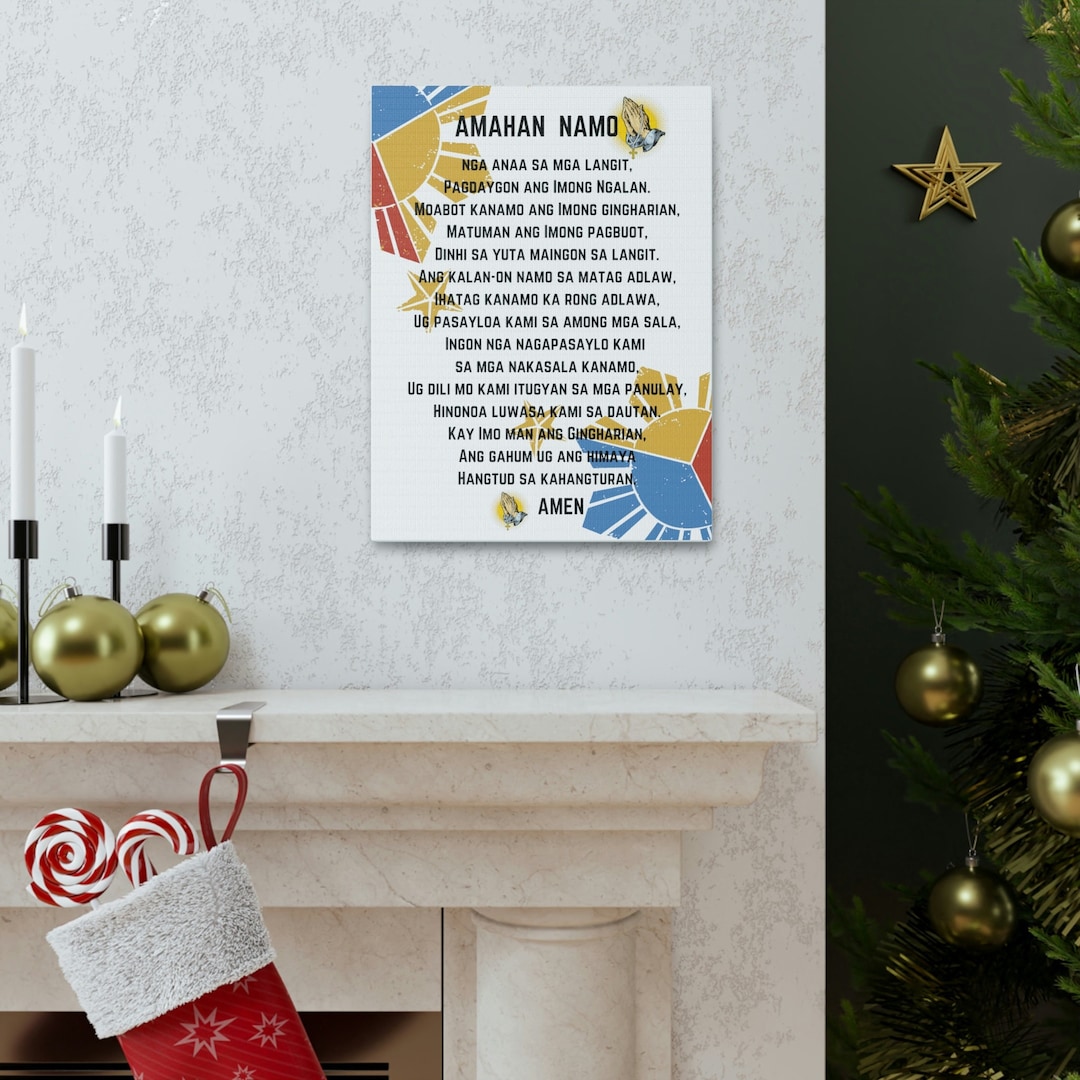 Philippines Cebuano Bisaya Ama Namin Lord's Prayer Canvas - Etsy
