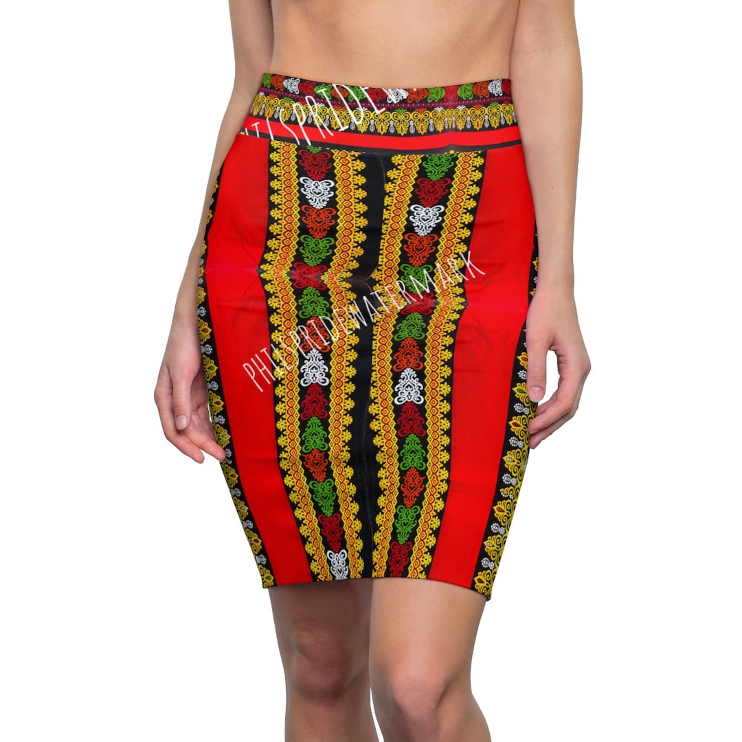 Philippines Filipino Batik Inspired Women's Pencil Skirt | Crisply ...