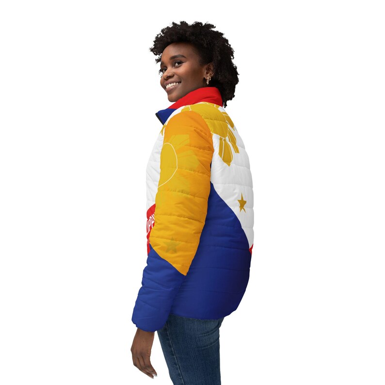 Customizable Philippine's Pride Flag Inspired Women's Puffer Jacket ...