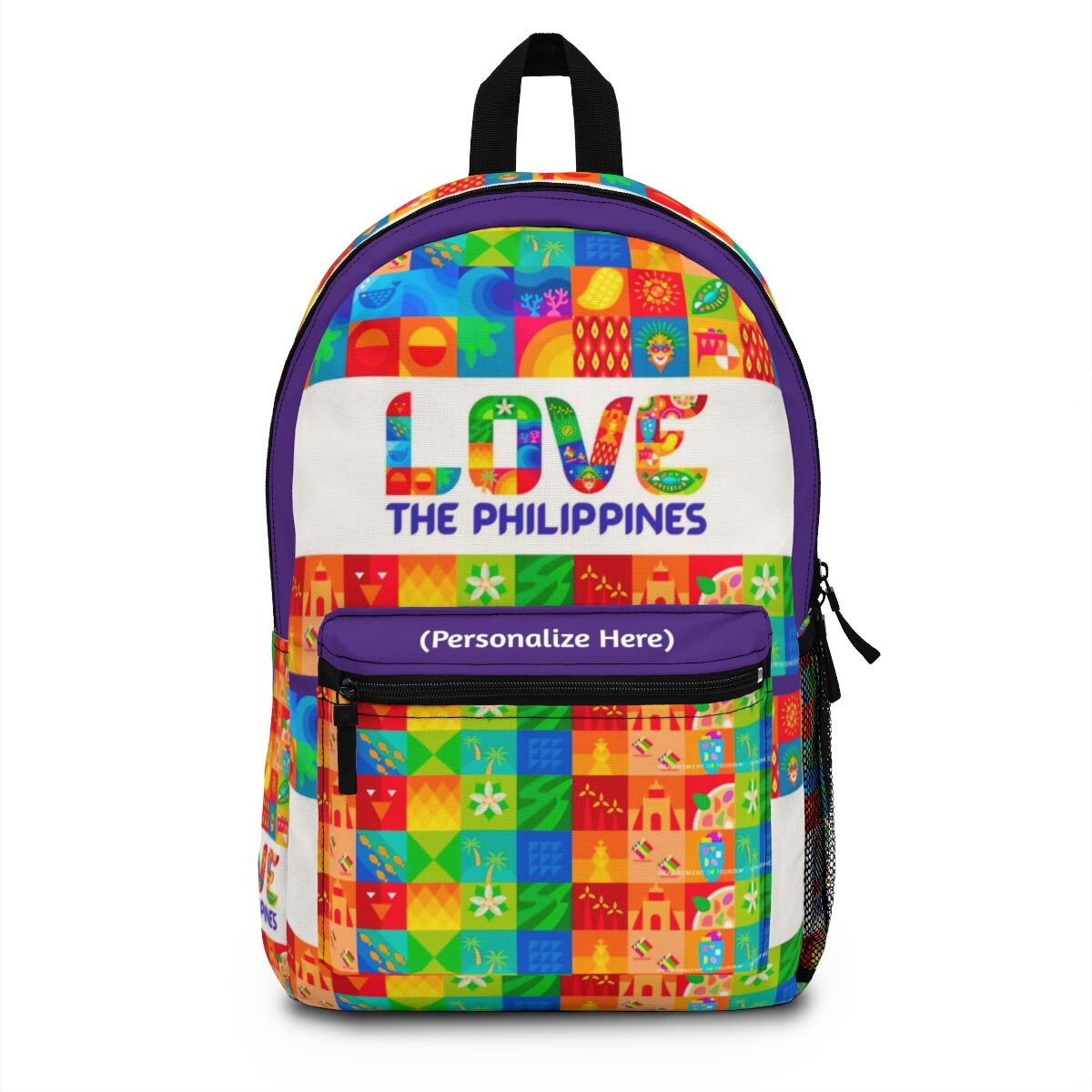 Personalized Philippine Map Backpack | Filipino Map Bag | Crisply ...