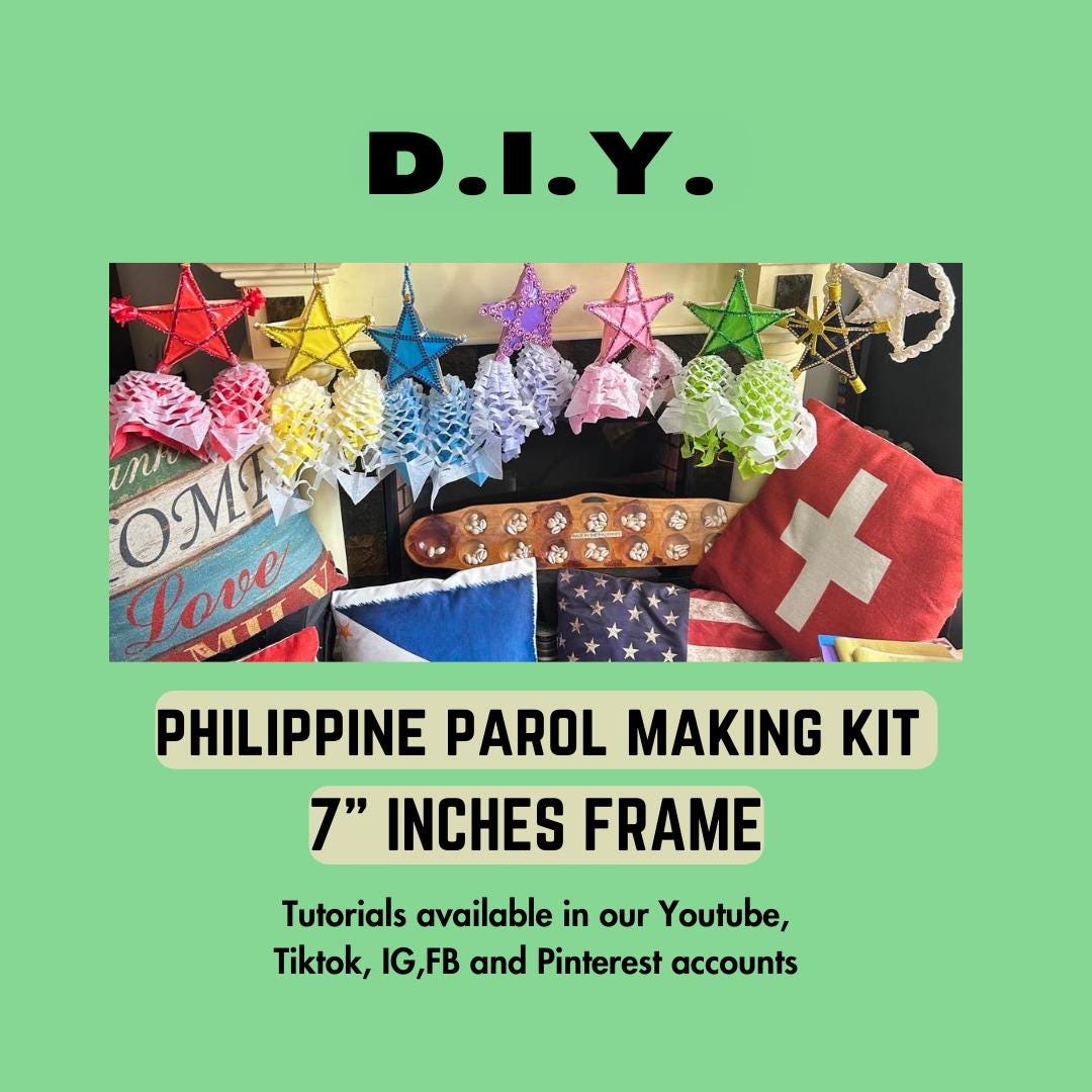 DIY the Art of Making Your Own Philippine Christmas Holiday Parol Kit ...