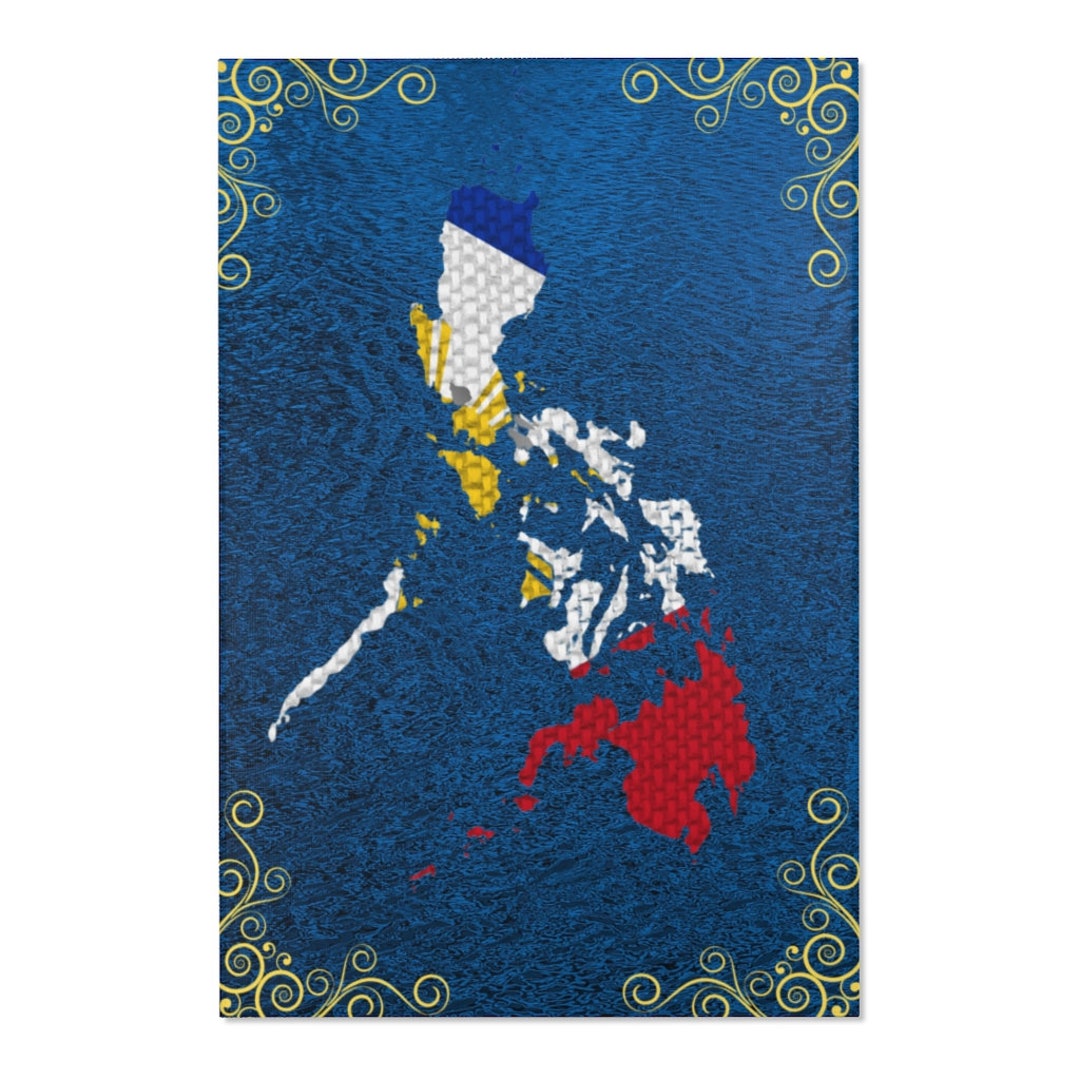 Philippines Filipinos Area Rug| Philippine Map Rug,filipino Home Accent ...